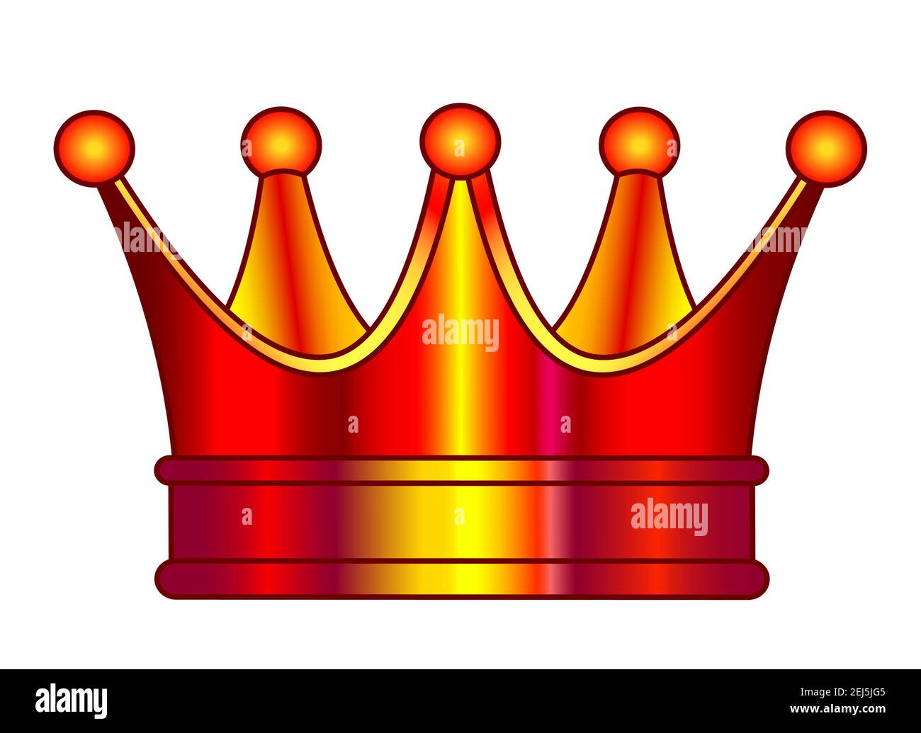 Illustration of an abstract king crown icon Stock Vector Image & Art ...