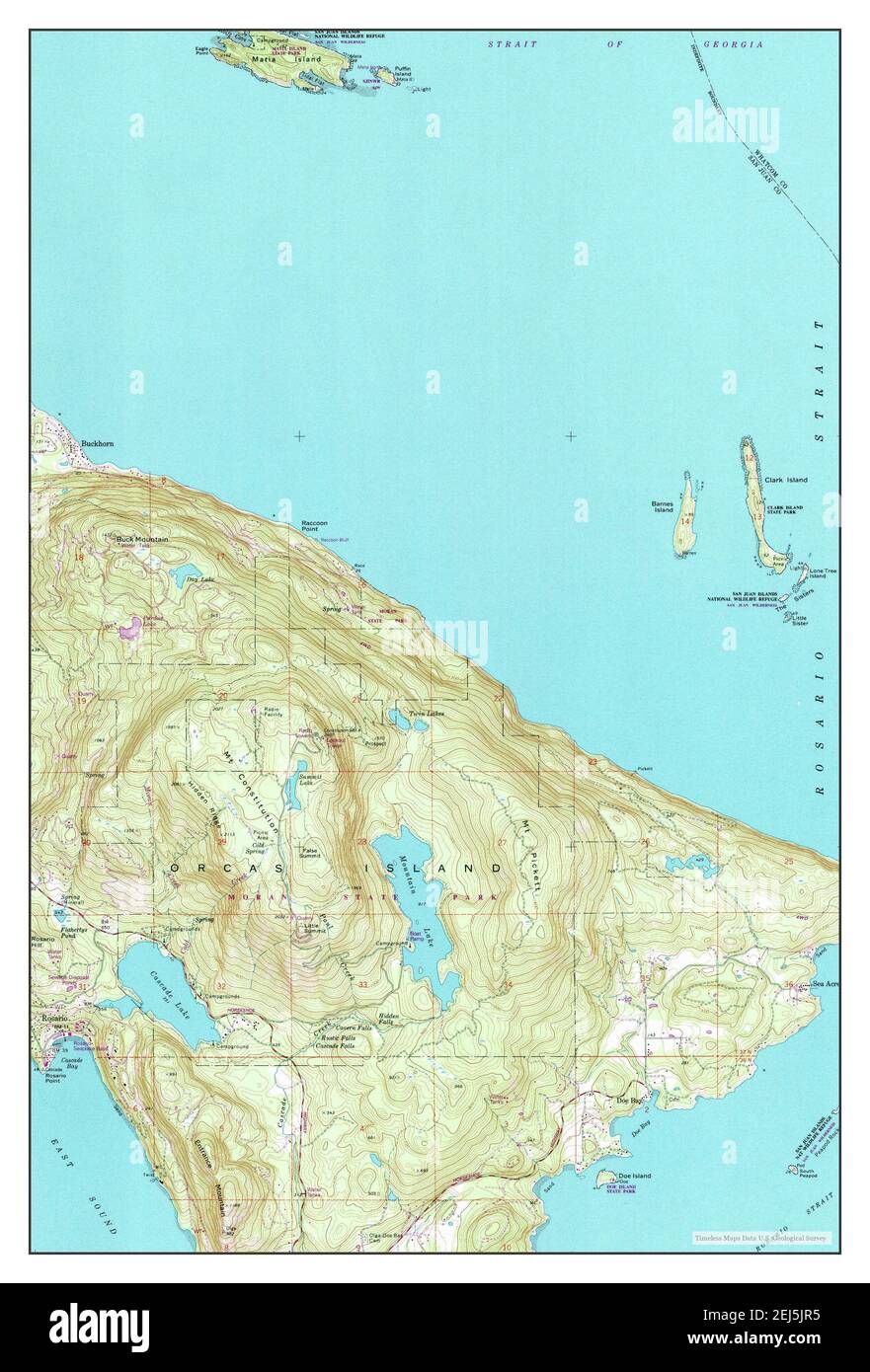 Mt Constitution, Washington, map 1978, 1:24000, United States of ...