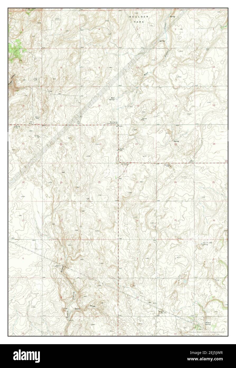 Mud Spring, Washington, map 1968, 1:24000, United States of America by ...