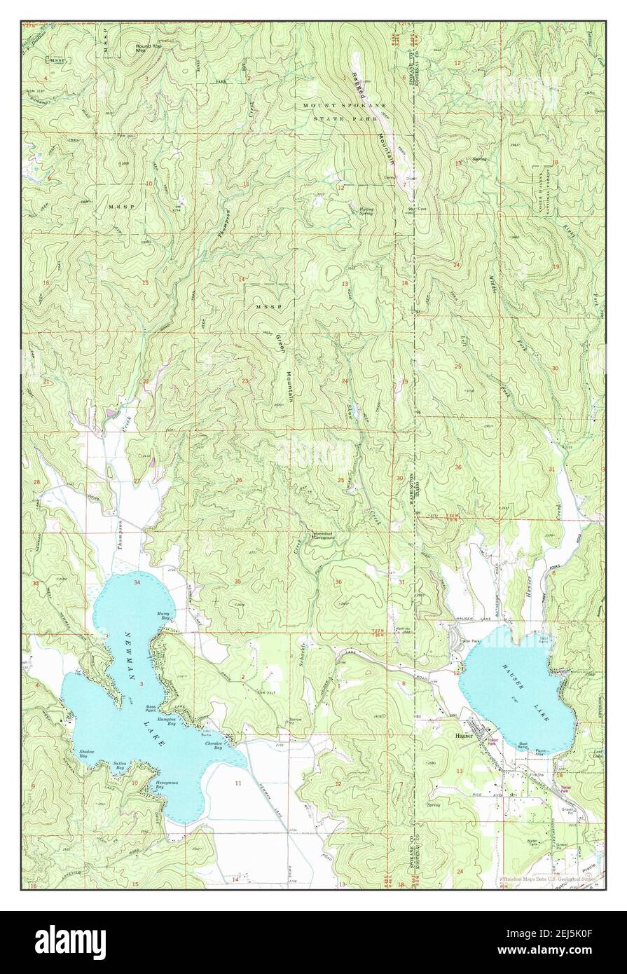 Newman Lake, Washington, map 1973, 1:24000, United States of America by ...