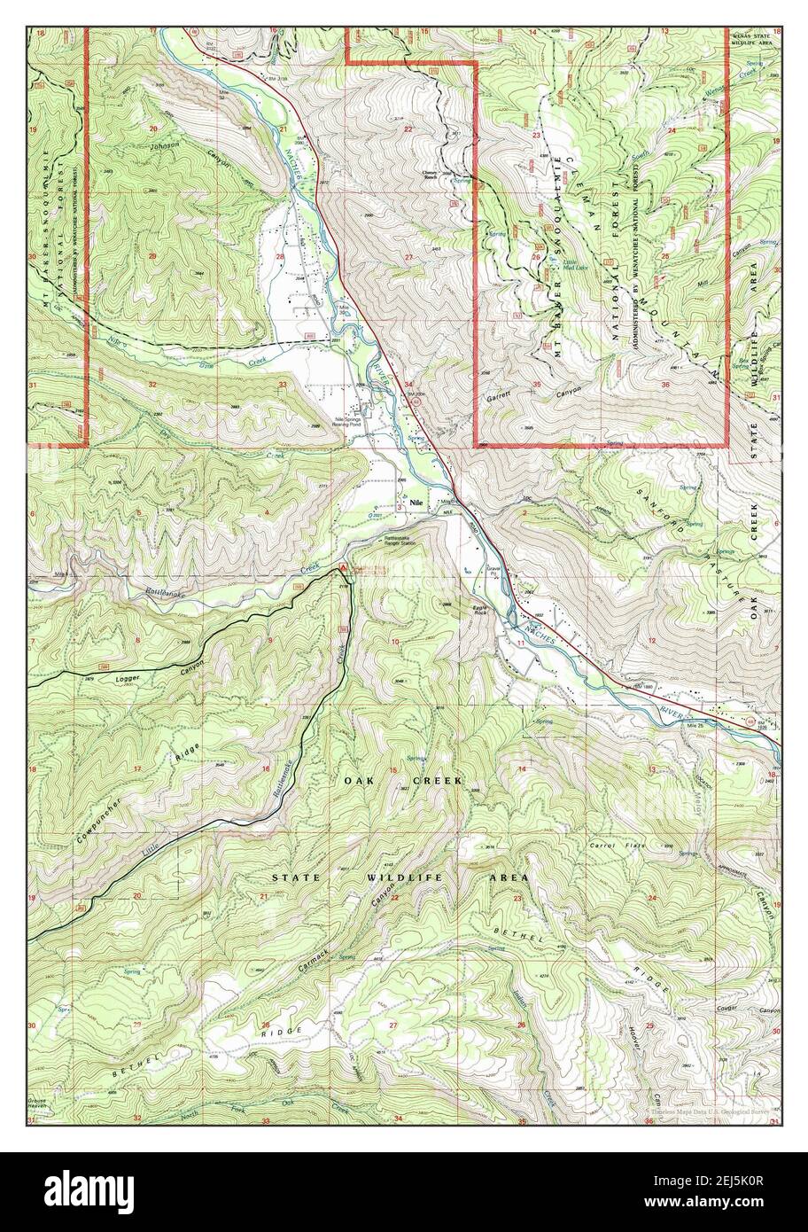 Nile, Washington, map 2000, 1:24000, United States of America by ...