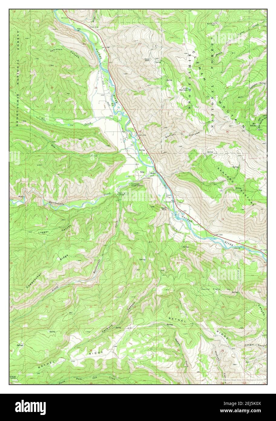 Nile, Washington, map 1971, 1:24000, United States of America by ...