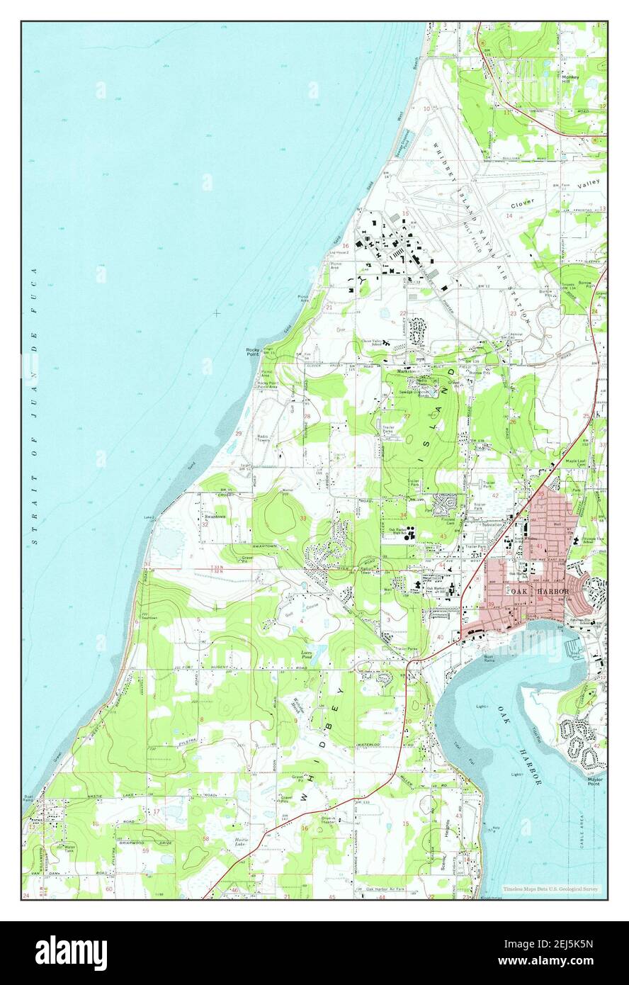 Map of oak harbor hi-res stock photography and images - Alamy