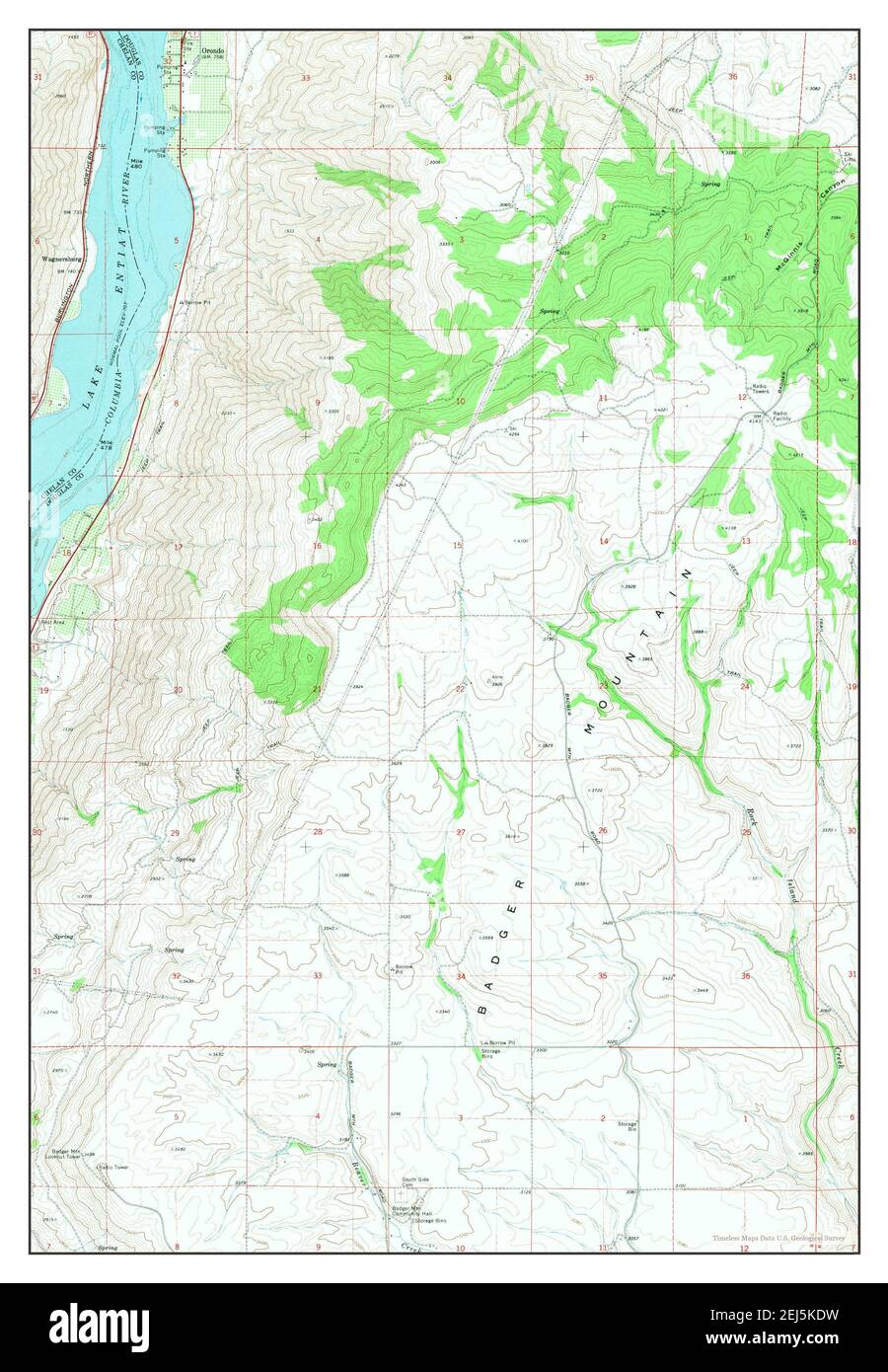 Map of orondo hi-res stock photography and images - Alamy