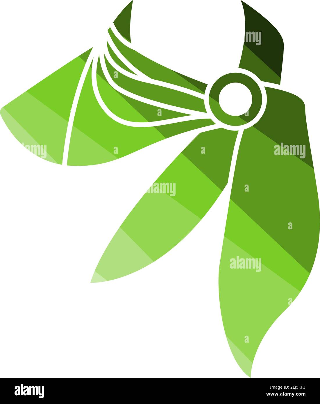 Business Woman Neck Scarf Icon. Flat Color Ladder Design. Vector ...