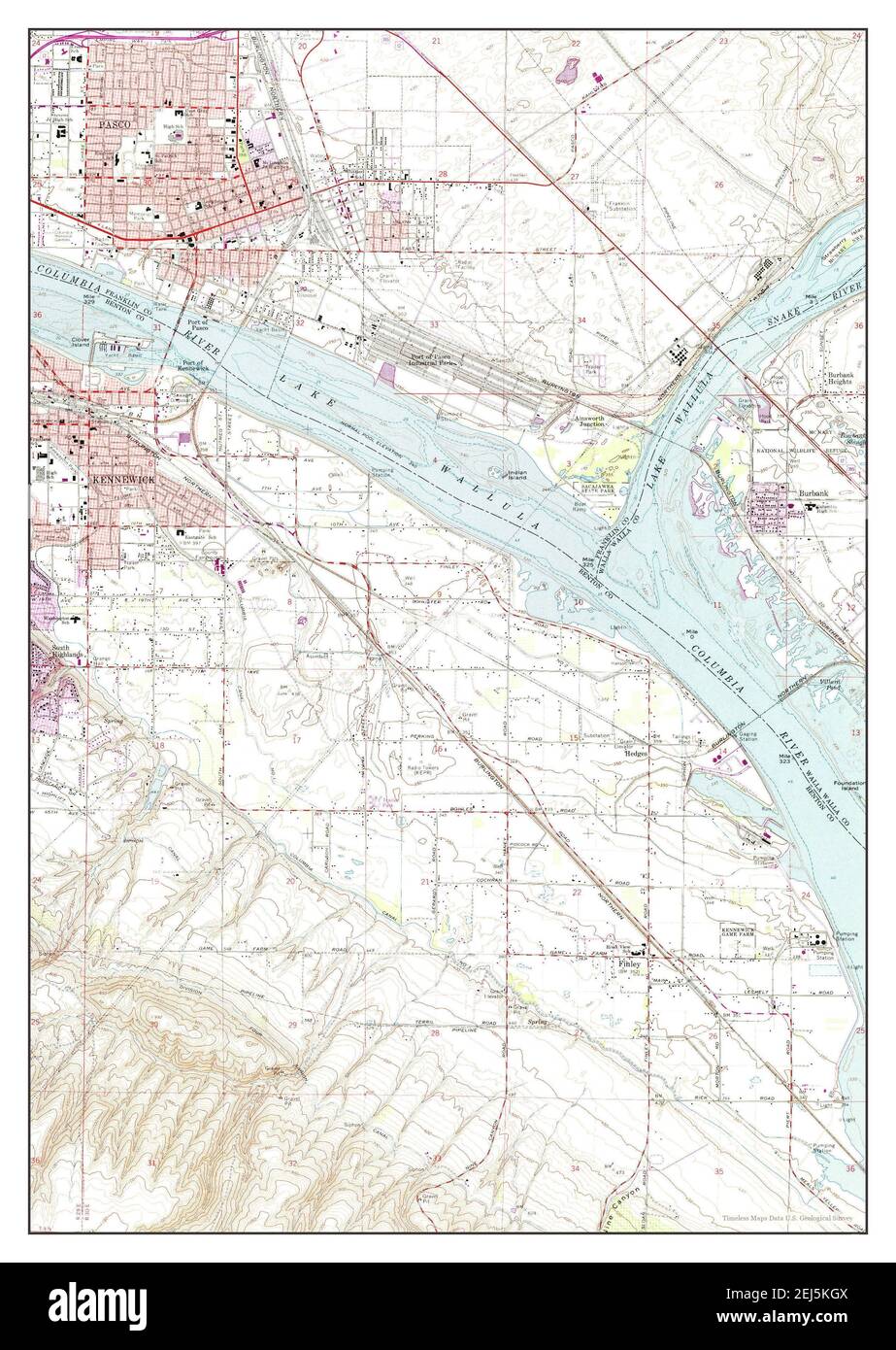 Pasco washington state map hi-res stock photography and images - Alamy