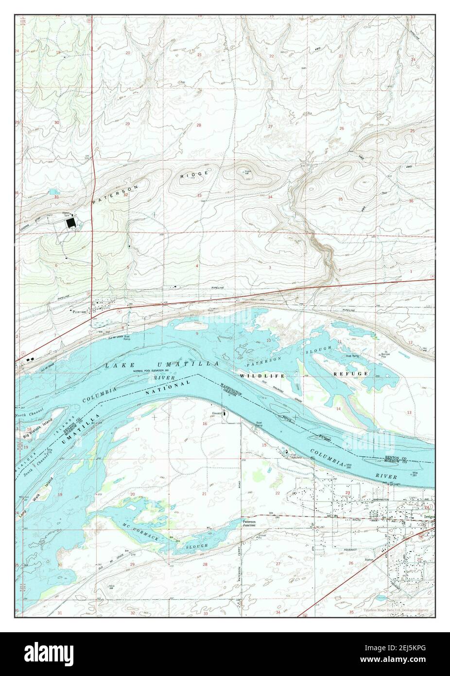 Paterson, Washington, map 1993, 1:24000, United States of America by ...
