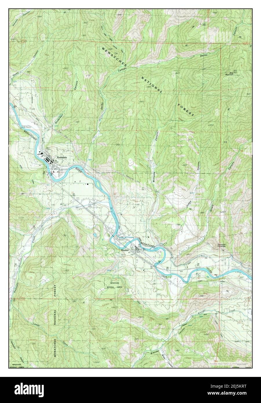 Peshastin, Washington, map 1989, 1:24000, United States of America by ...