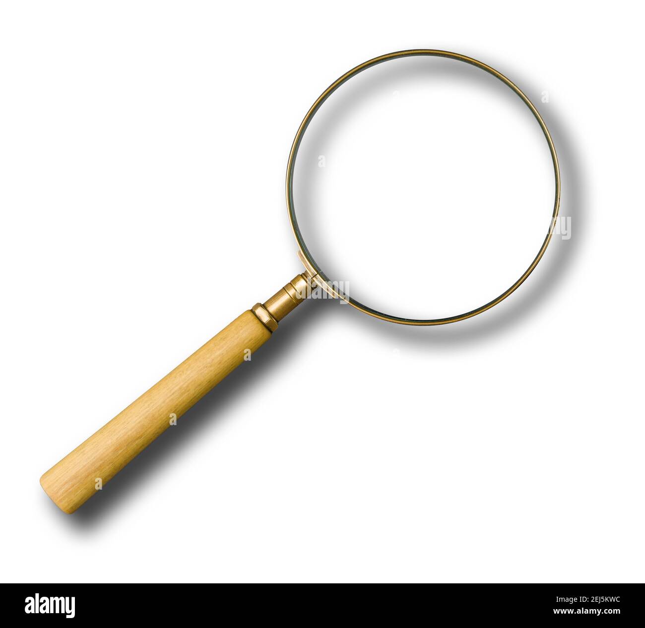 Magnifying glass isolated on white background Stock Photo - Alamy