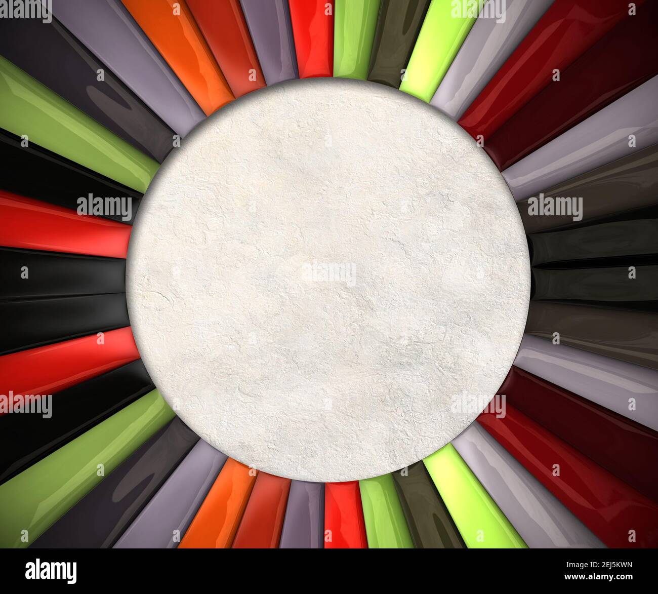 3D render background template with colorful puff pixels mosaic ...