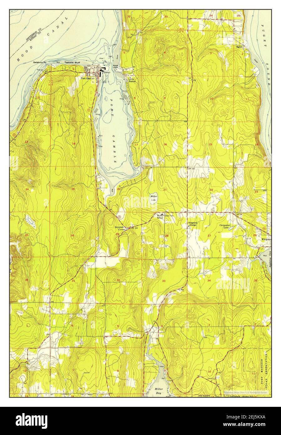 Port Gamble, Washington, map 1953, 1:24000, United States of America by ...