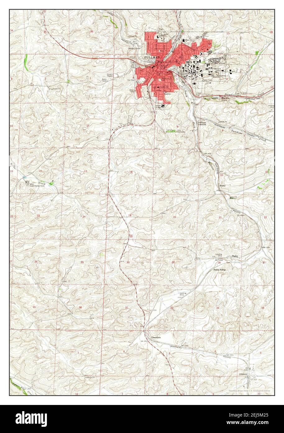 Pullman, Washington, map 1964, 1:24000, United States of America by ... Pullman, Washington, map 1964, 1:24000, United States of America by ...