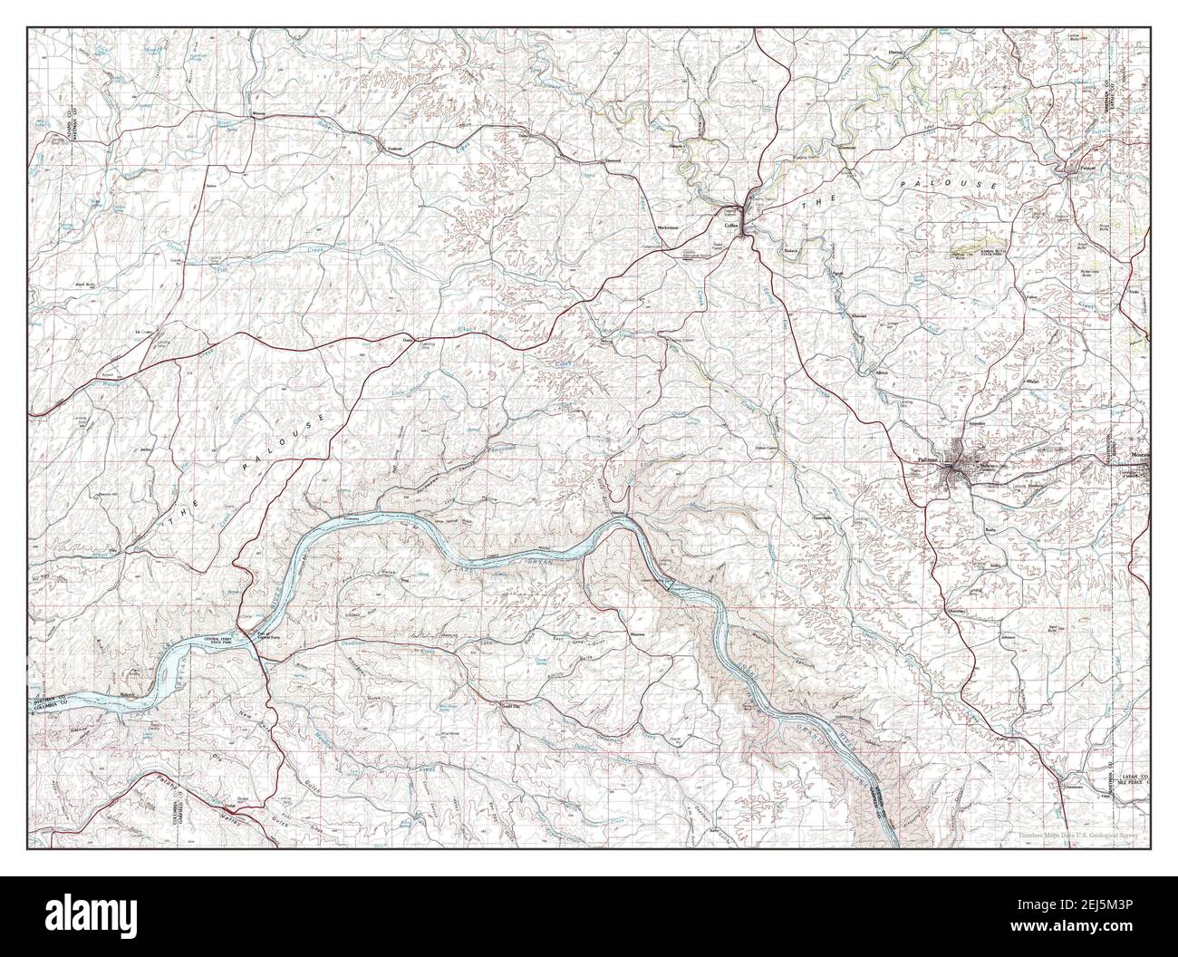 Pullman, Washington, map 1982, 1:100000, United States of America by ... Pullman, Washington, map 1982, 1:100000, United States of America by ...