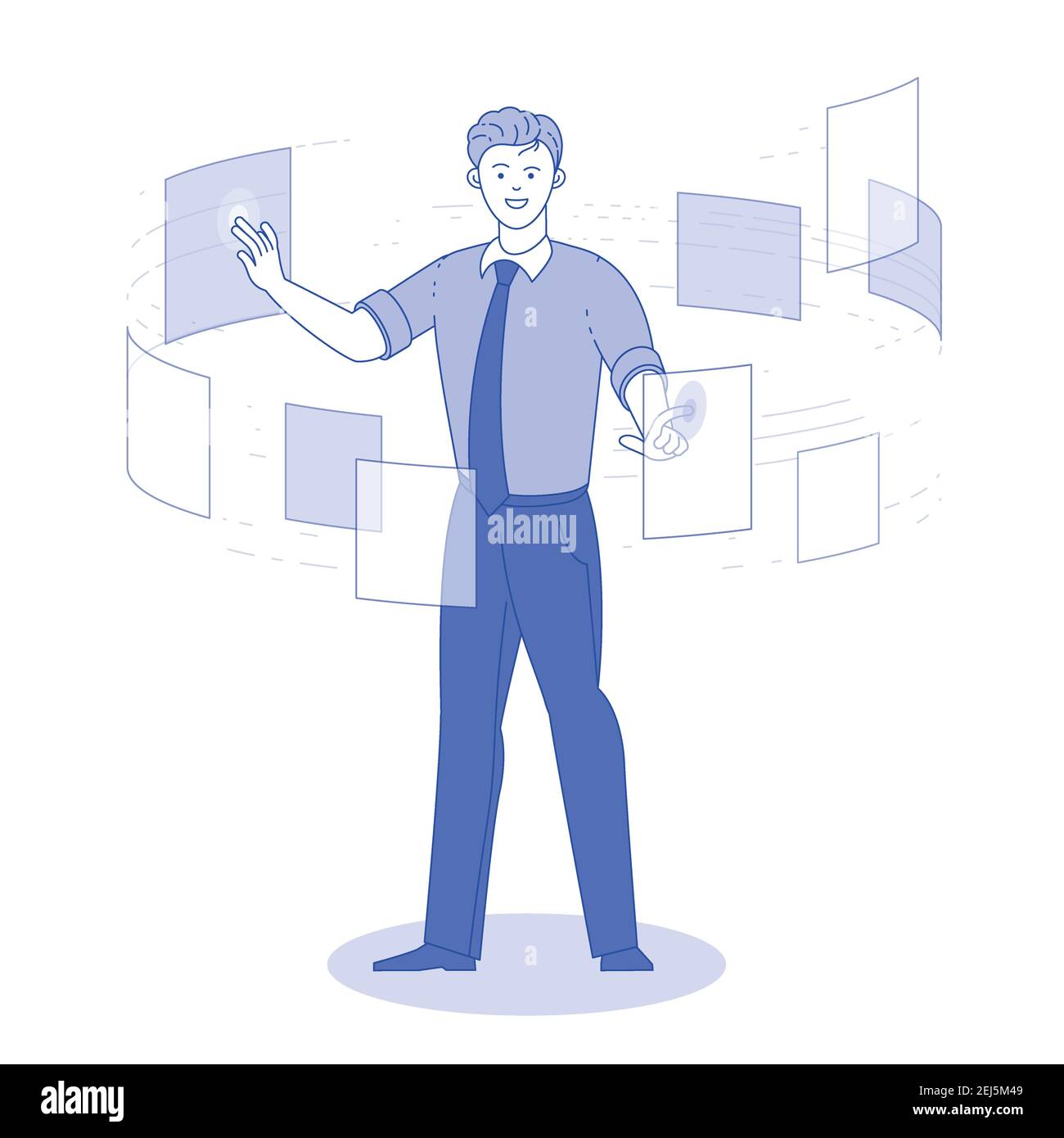 Document management data system vector concept Stock Vector Image & Art ...