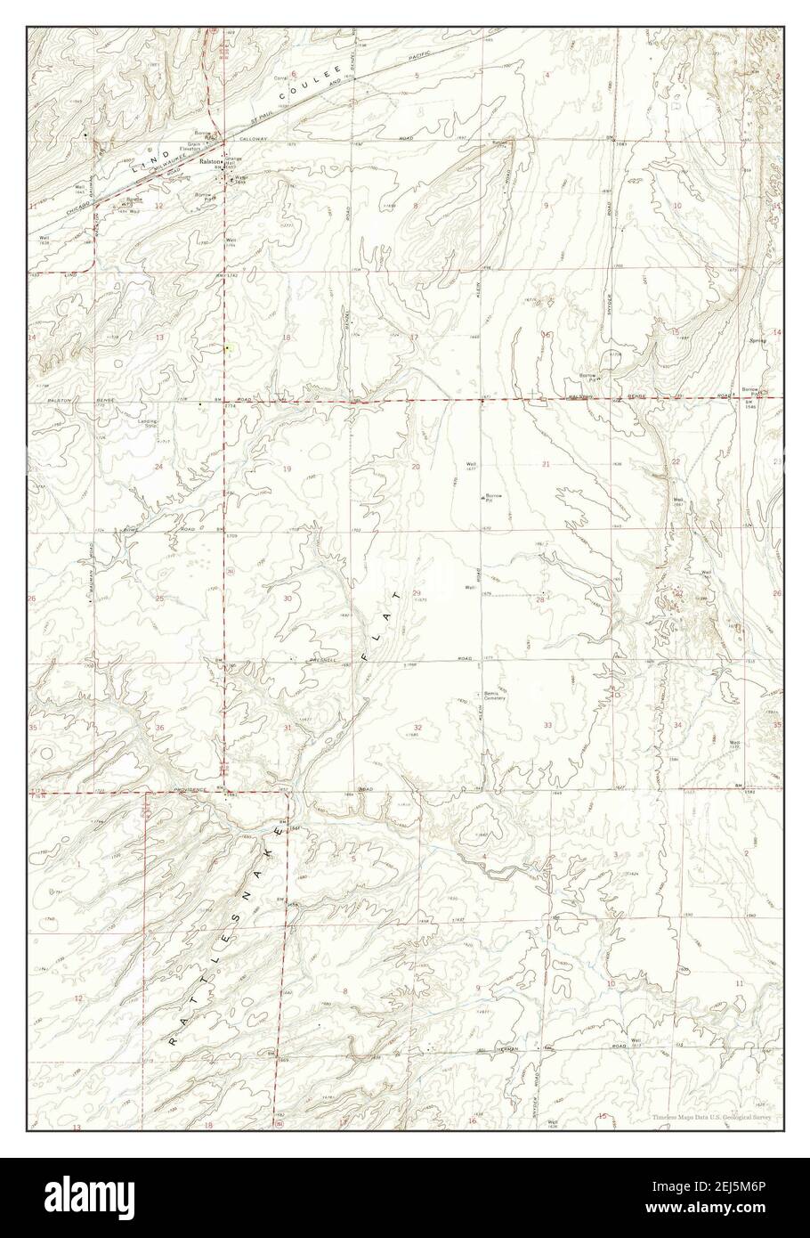 Map of ralston hi-res stock photography and images - Alamy