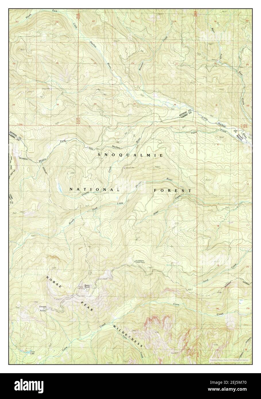 Raven Roost, Washington, map 1989, 1:24000, United States of America by ...