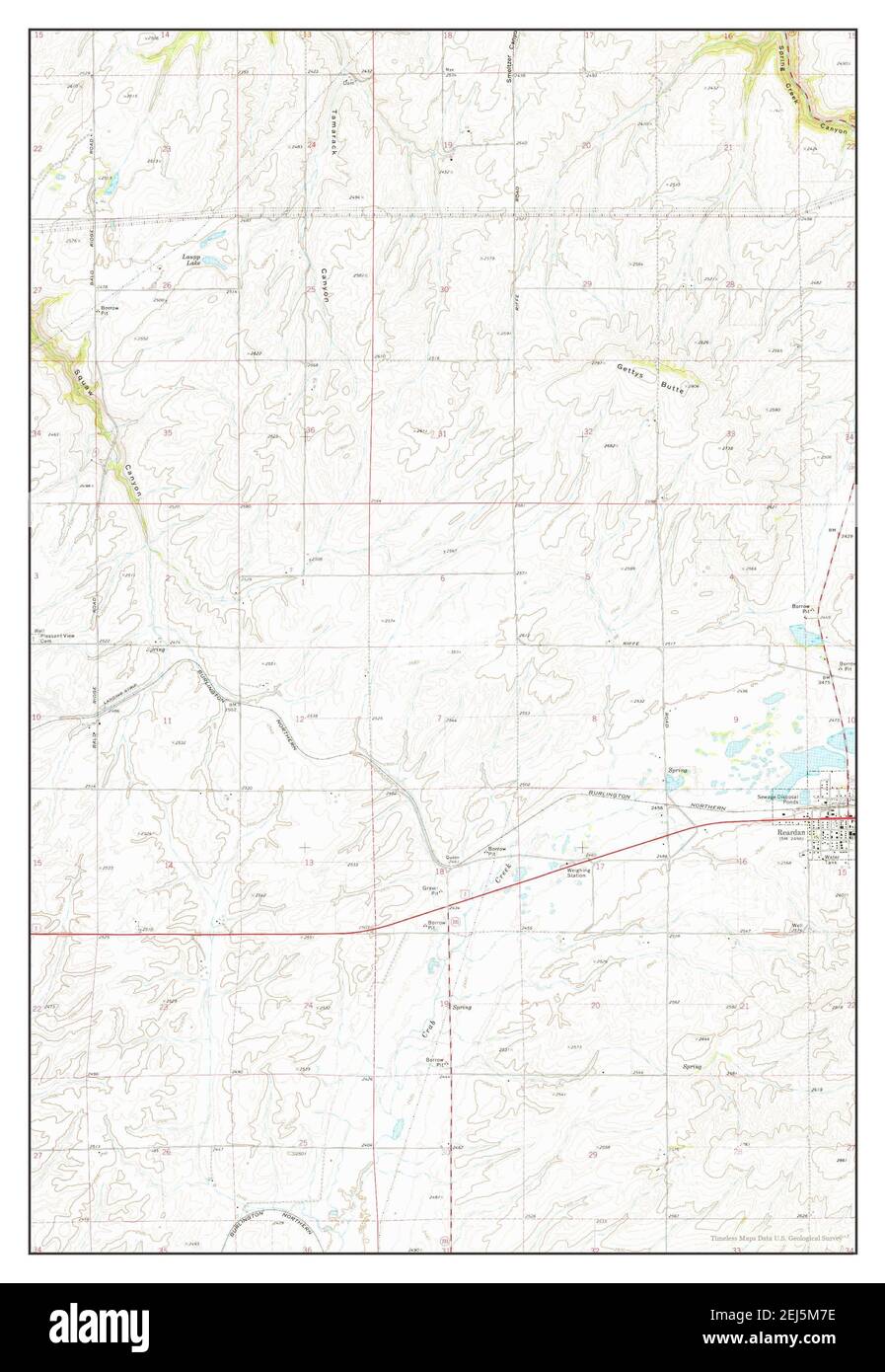 Map of reardan washington hi-res stock photography and images - Alamy