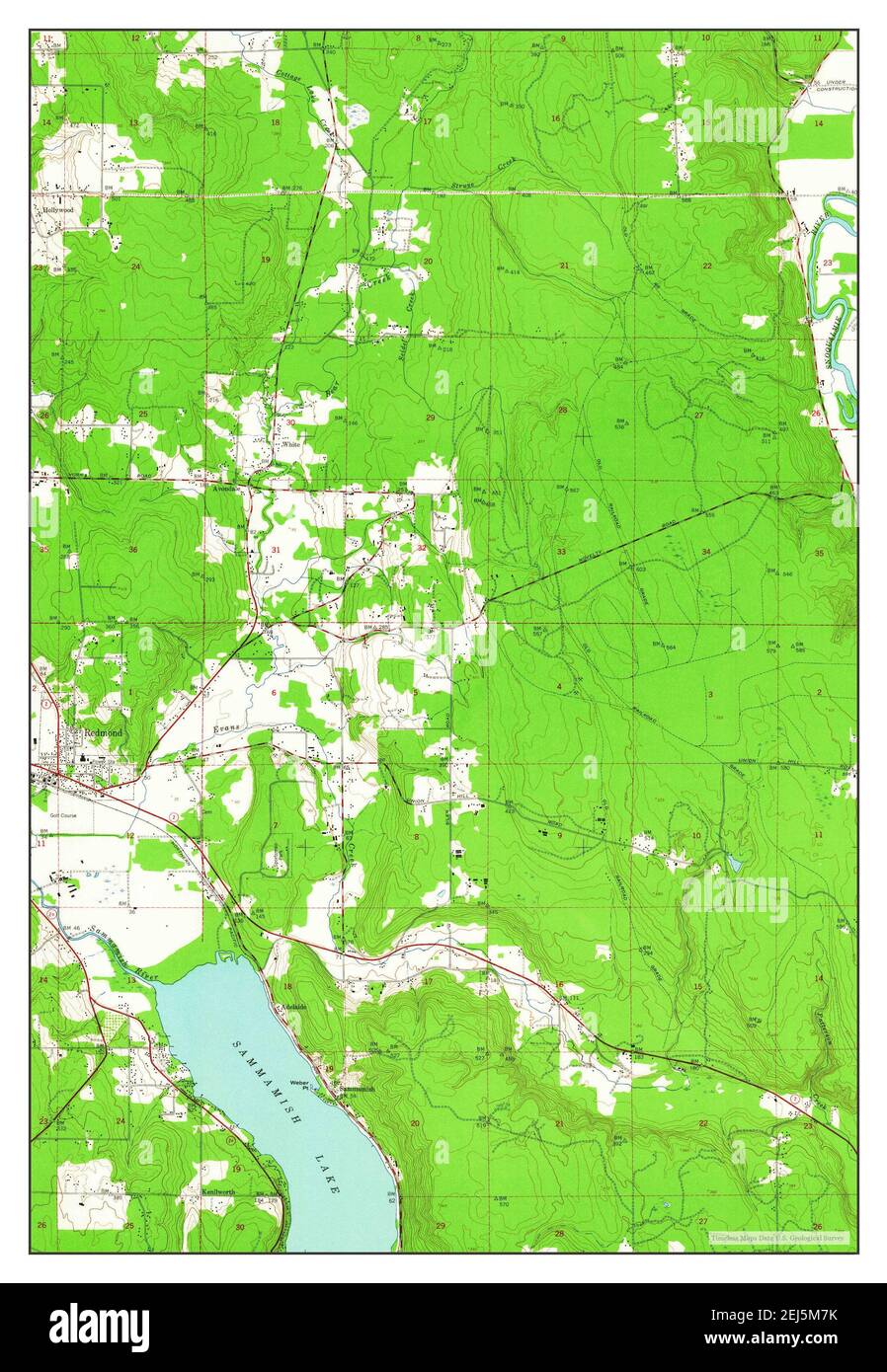Redmond, Washington, map 1950, 1:24000, United States of America by ...