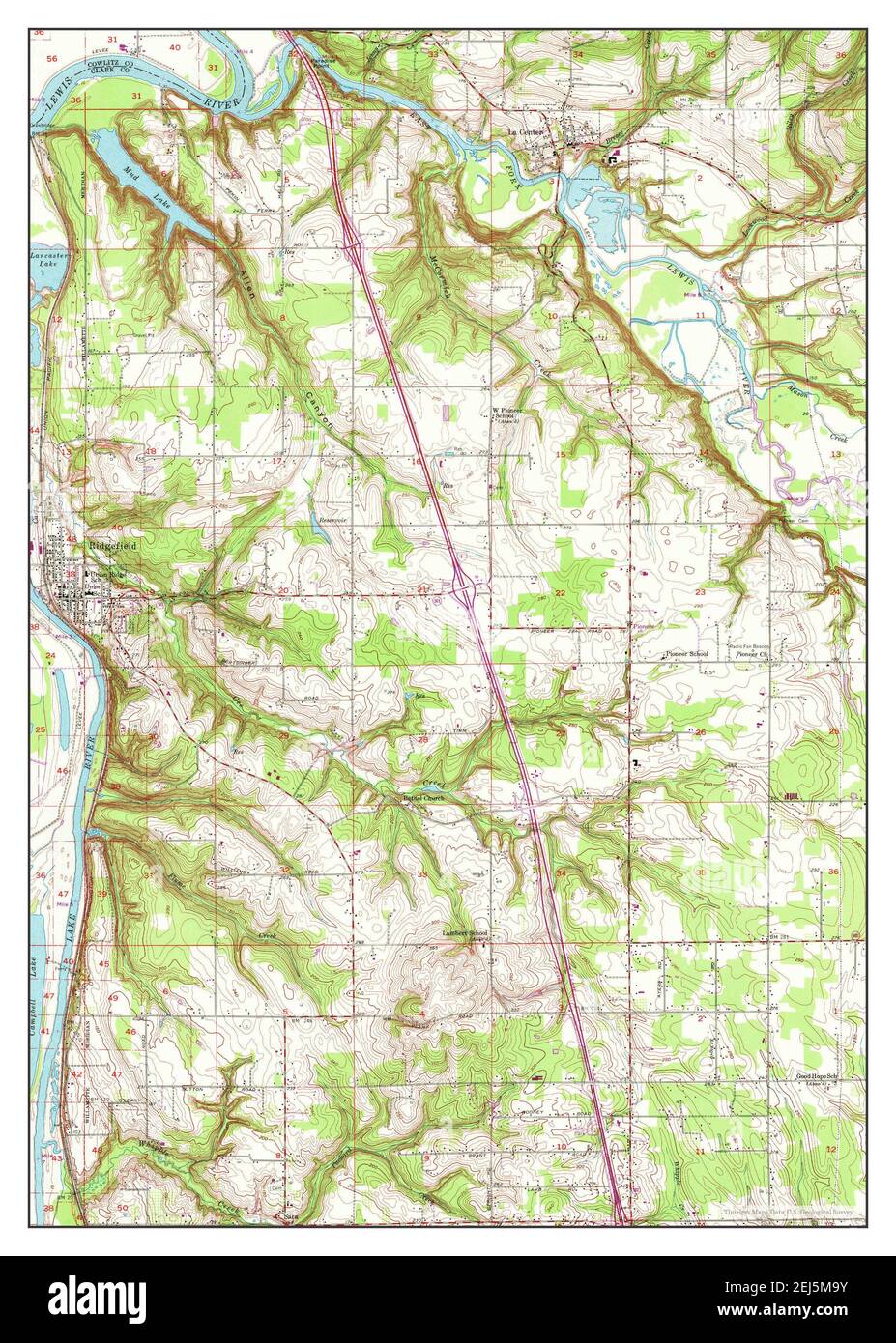 Map of ridgefield Cut Out Stock Images & Pictures - Alamy