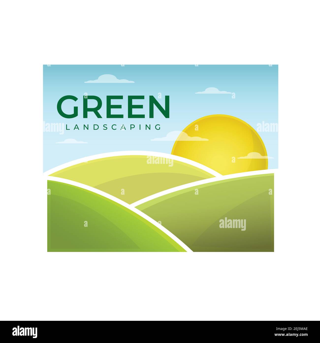 Green yard logo Stock Vector Images - Alamy