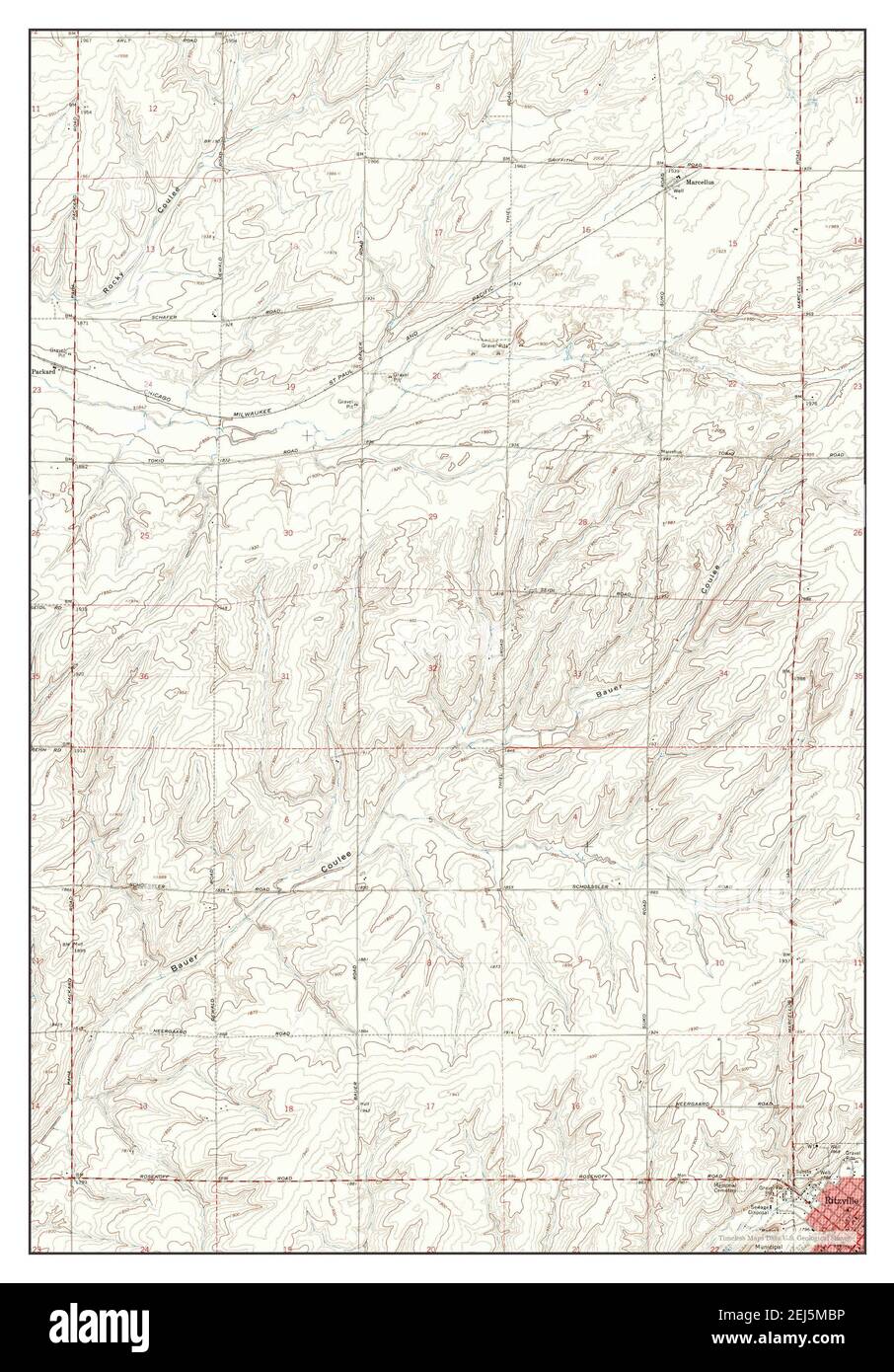 Ritzville NW, Washington, map 1967, 1:24000, United States of America ...