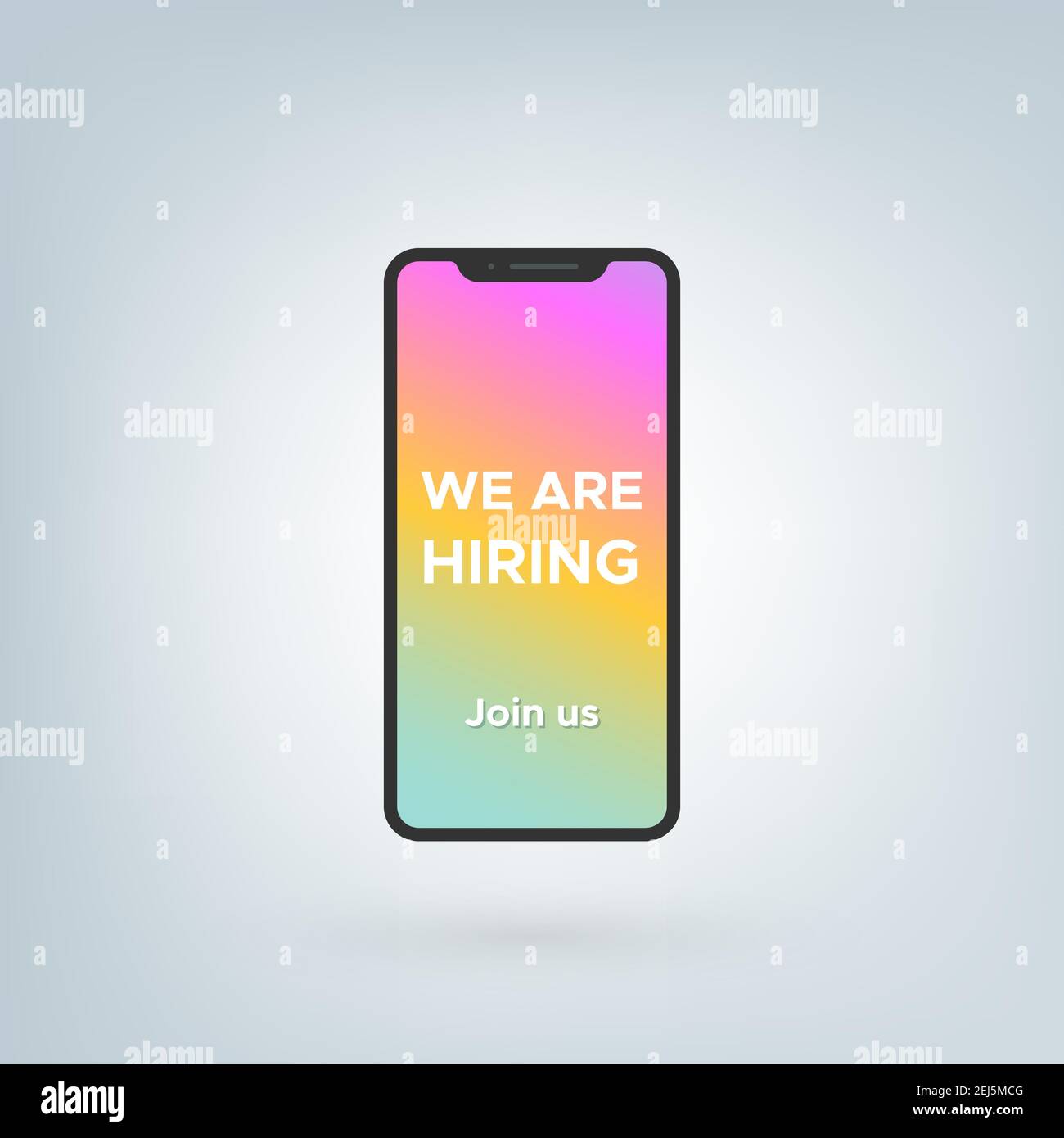 We are hiring. Join us. Smart phone device with screen message ...