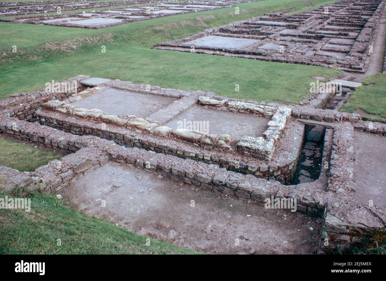 Caerleon near Newport, Wales - ruins of legionary fortress for 2nd ...