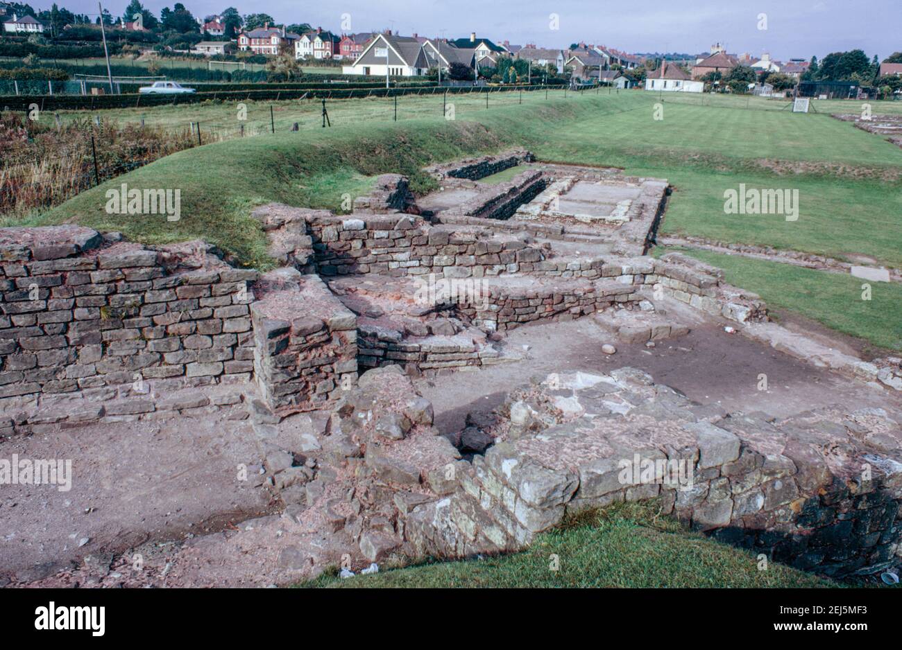 Caerleon near Newport, Wales - ruins of legionary fortress for 2nd ...