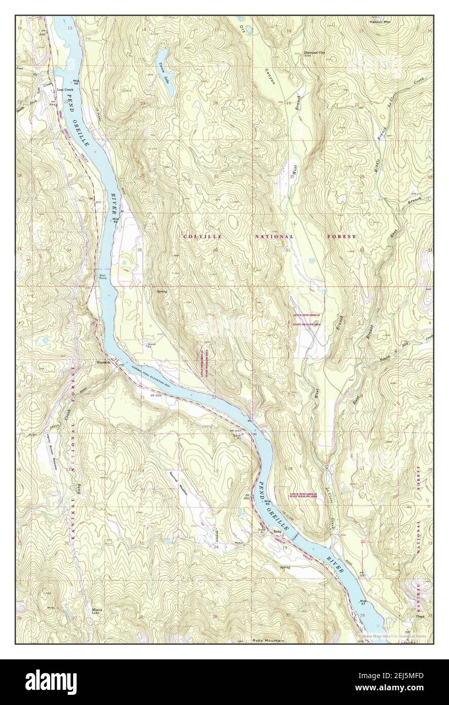 Ruby, Washington, map 1967, 1:24000, United States of America by ...