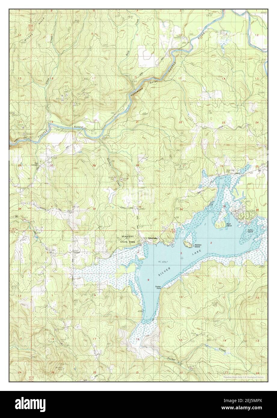 Silver Lake, Washington, map 1985, 1:24000, United States of America by ...
