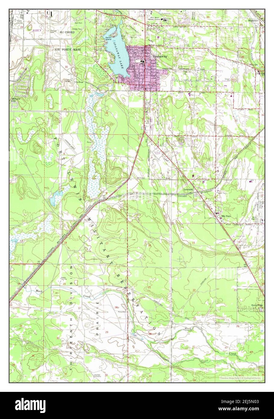 Spanaway, Washington, map 1959, 1:24000, United States of America by ...