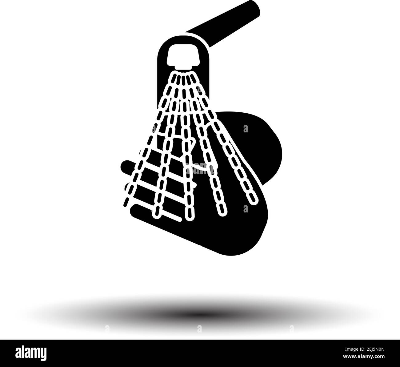 Hand Washing Icon. Black on White Background With Shadow. Vector ...