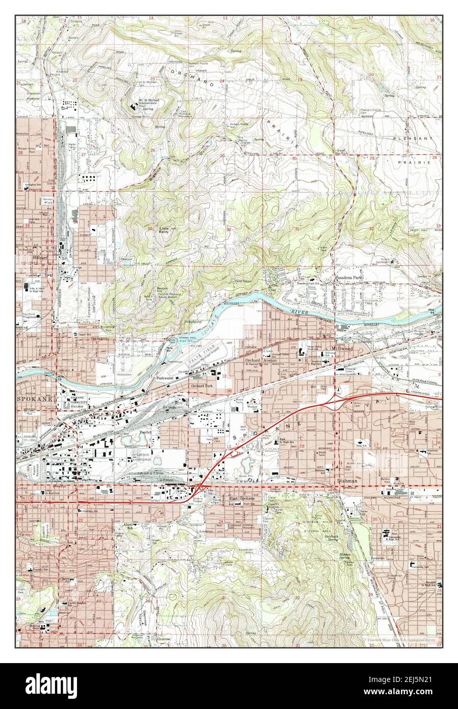 Spokane NE, Washington, map 1973, 1:24000, United States of America by ...