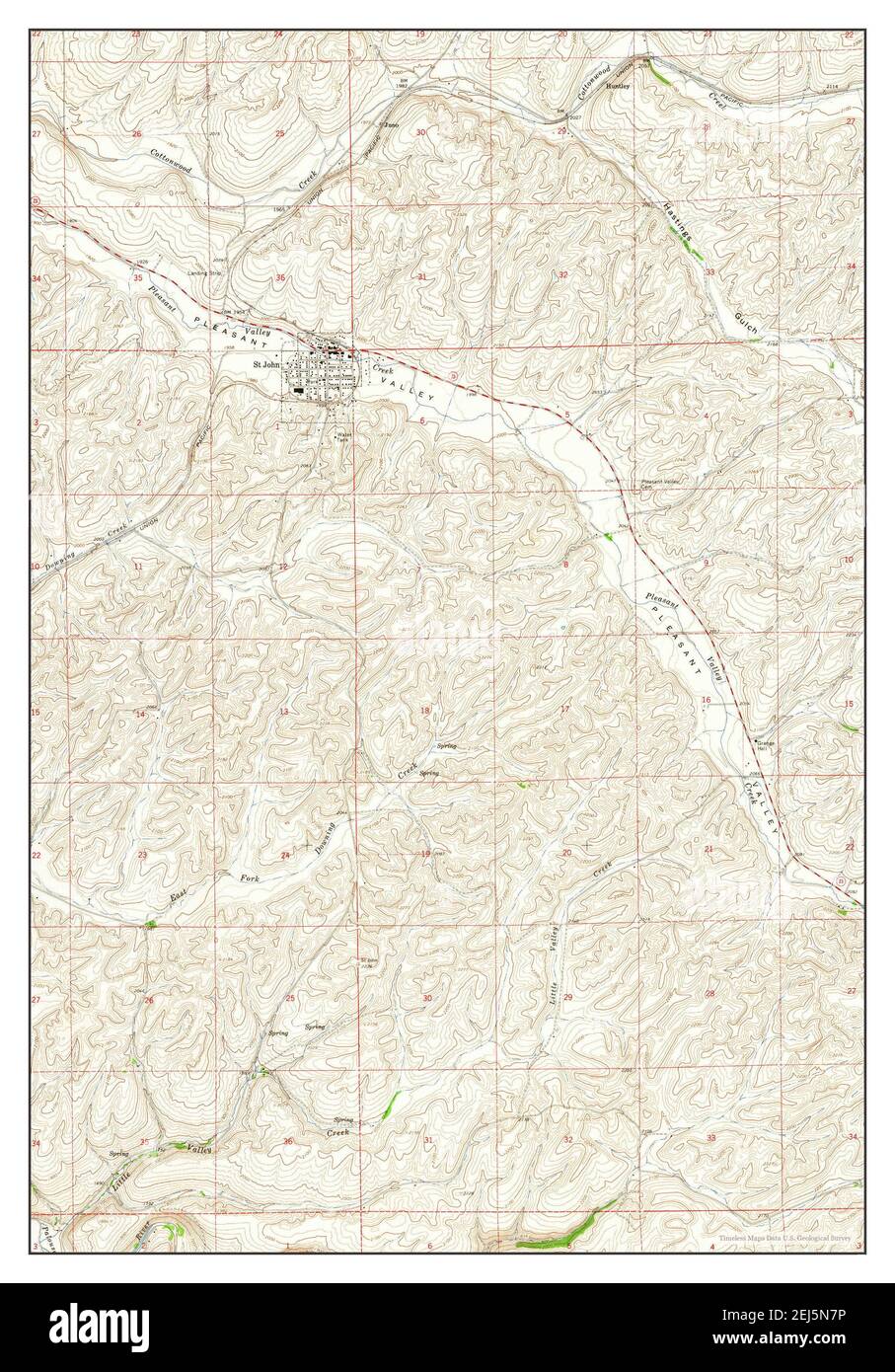 St John, Washington, map 1964, 1:24000, United States of America by ...