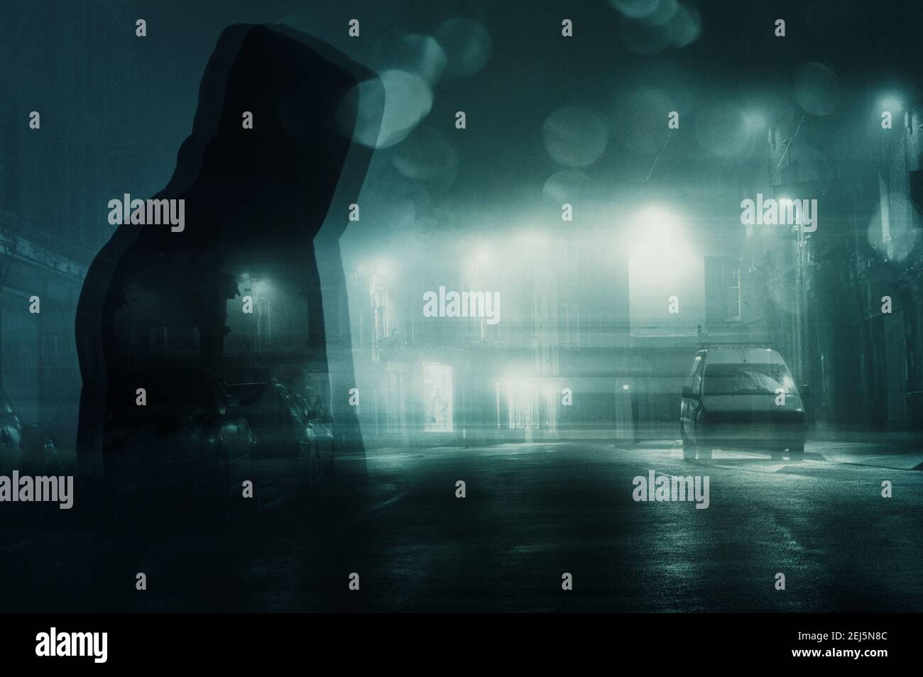Scary man street lights hi-res stock photography and images - Alamy