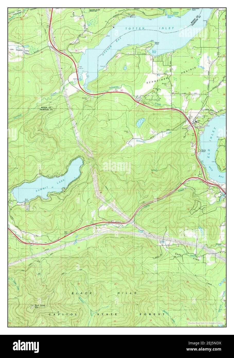 Summit lake map hi-res stock photography and images - Alamy