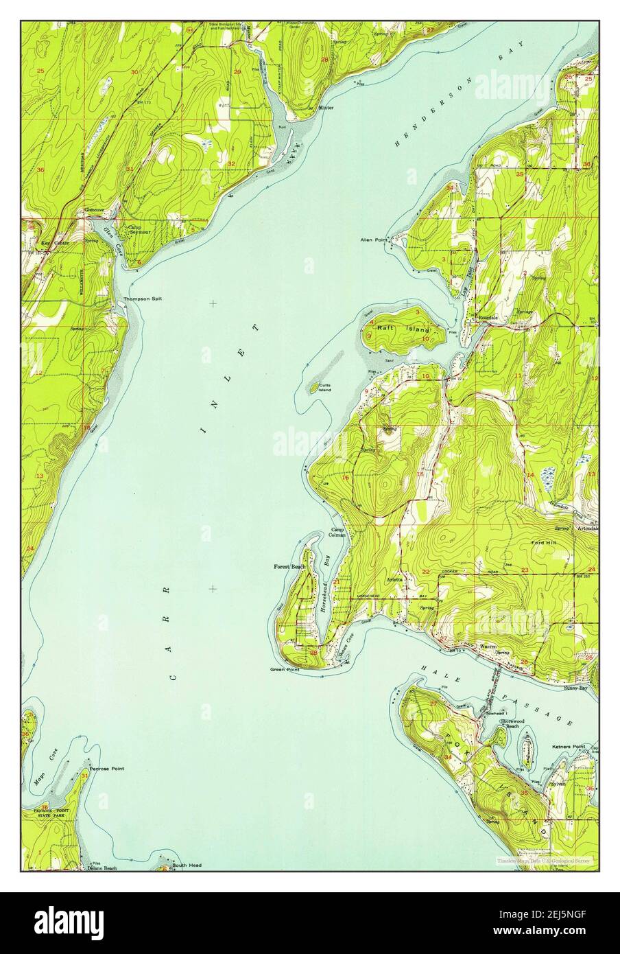 Sylvan, Washington, map 1953, 1:24000, United States of America by ...