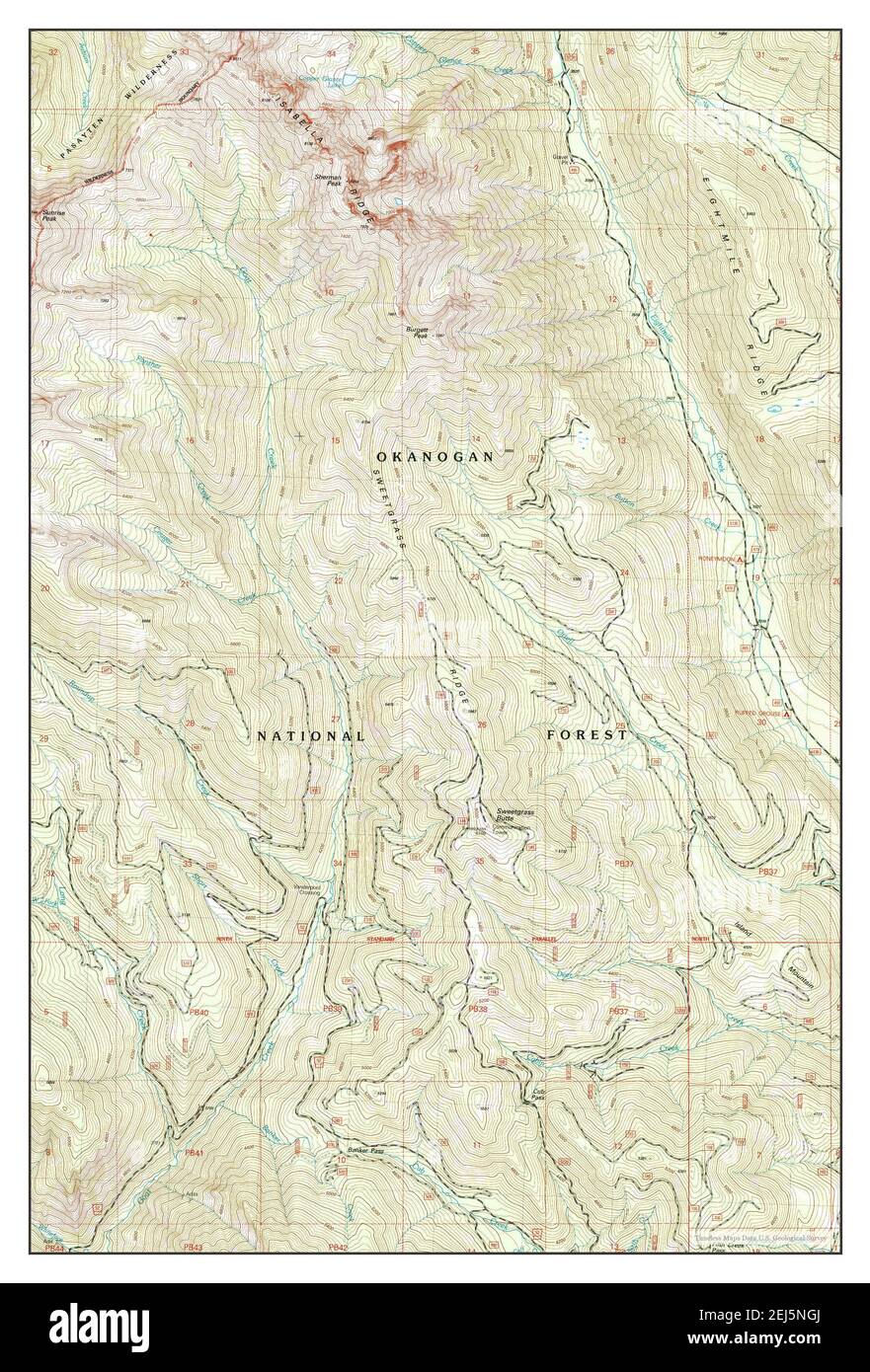 Antique map of butte hi-res stock photography and images - Alamy