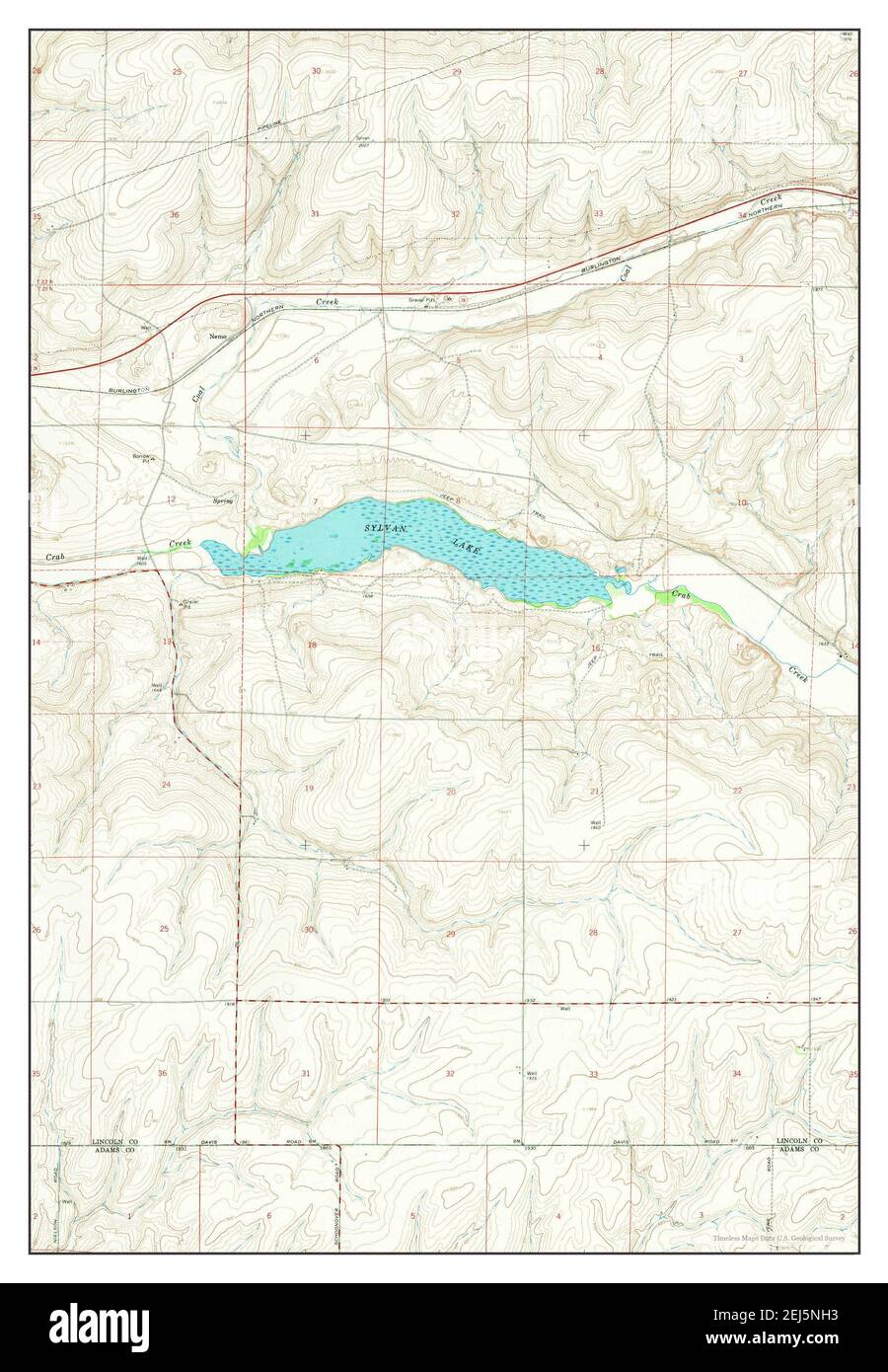 Map of sylvan lake hi-res stock photography and images - Alamy