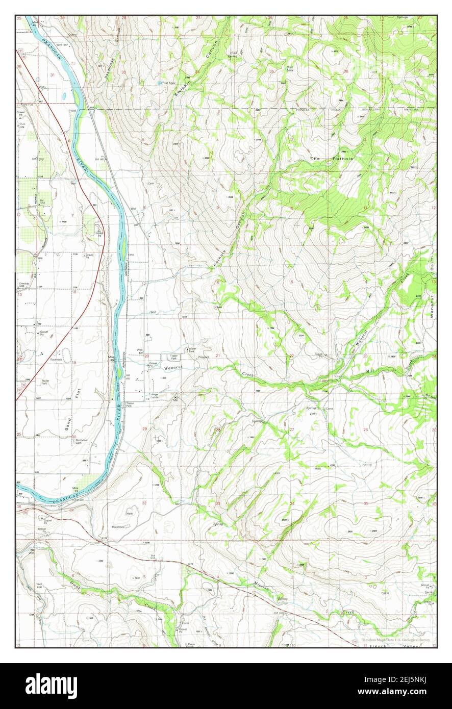 The Pothole, Washington, map 1980, 1:24000, United States of America by ...