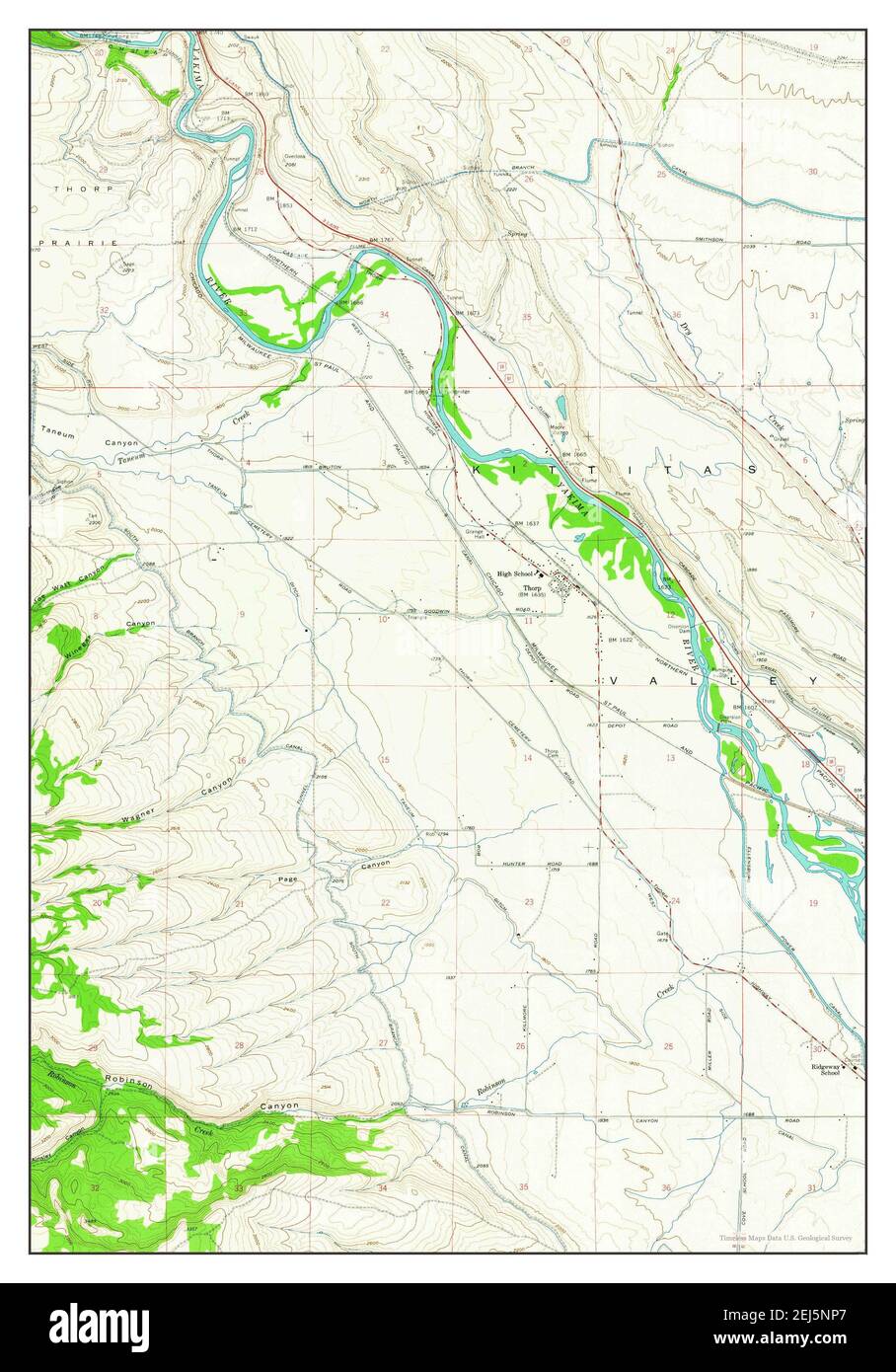 Thorp, Washington, map 1958, 1:24000, United States of America by ...