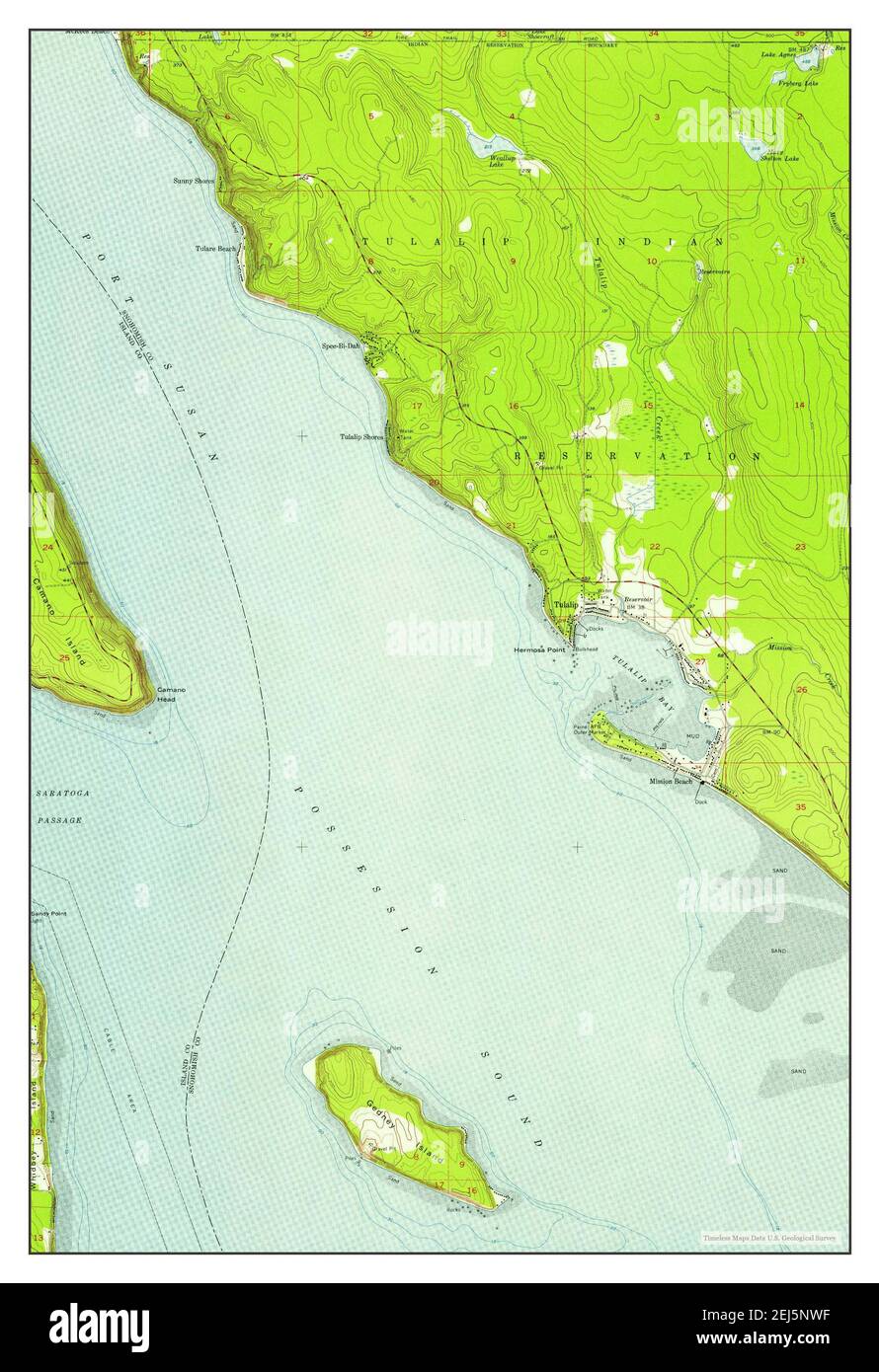 Tulalip, Washington, map 1956, 1:24000, United States of America by ...
