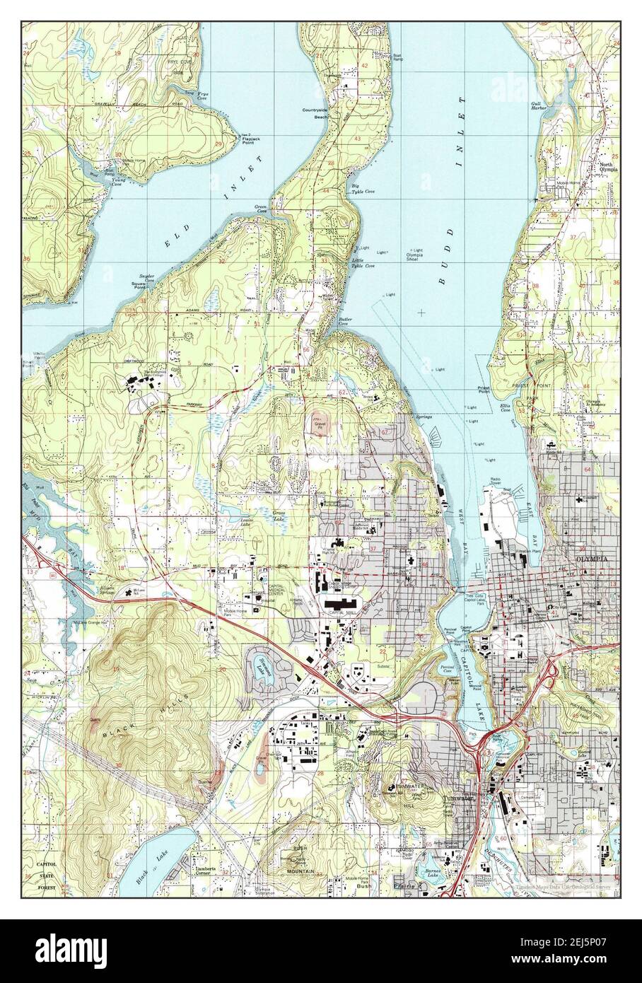 Map of tumwater hi-res stock photography and images - Alamy