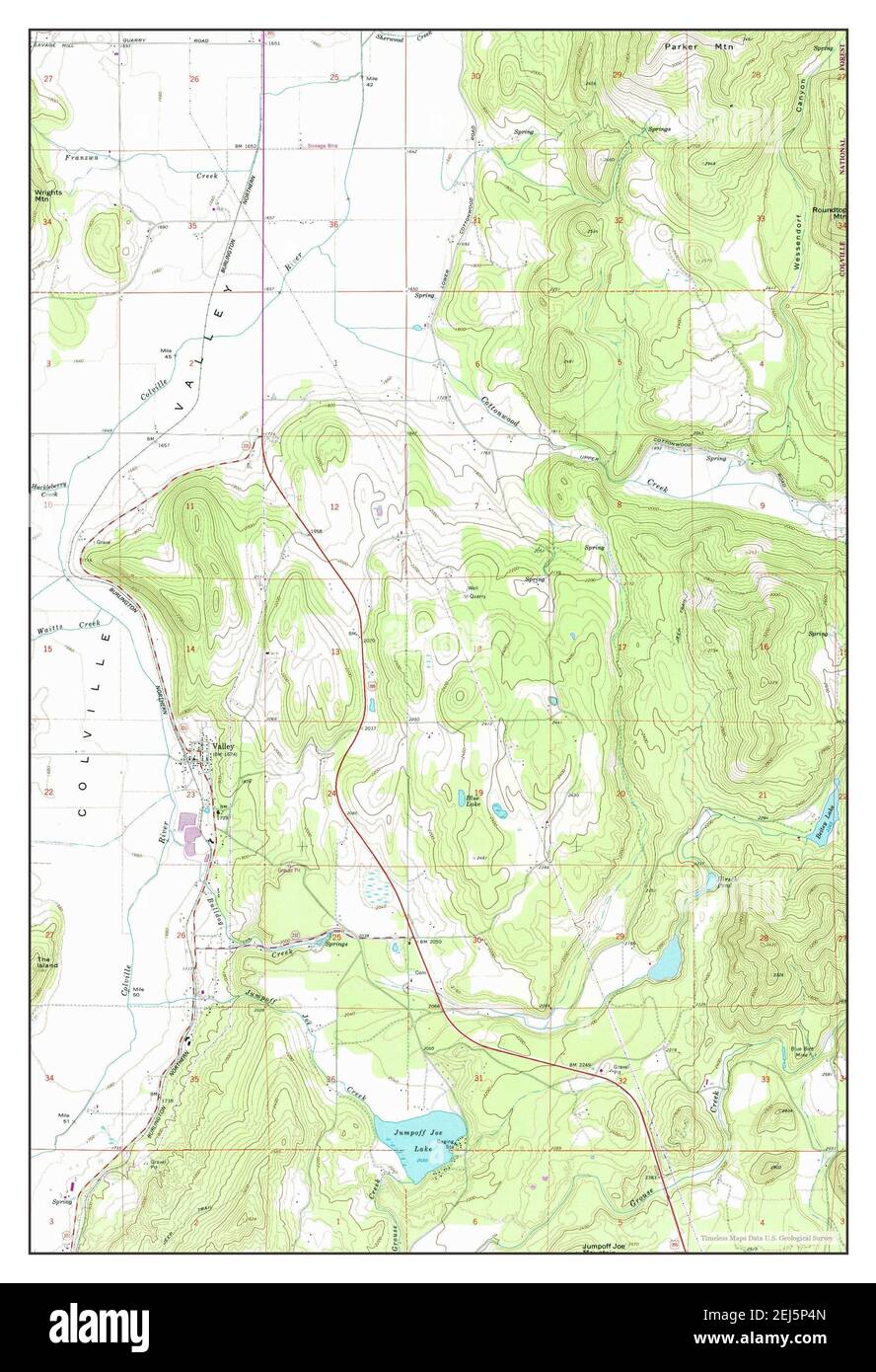 Valley, Washington, map 1965, 1:24000, United States of America by ...