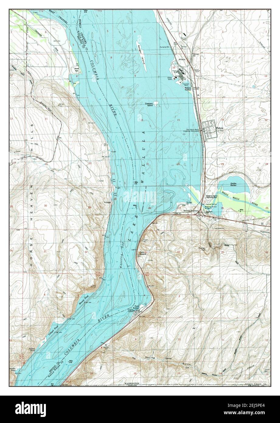 Wallula, Washington, map 1992, 1:24000, United States of America by ...