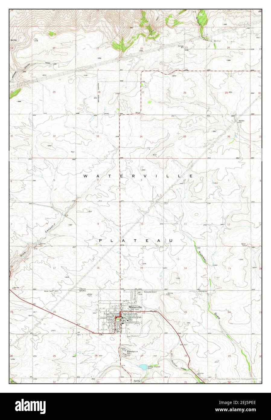 Map of waterville Cut Out Stock Images & Pictures - Alamy