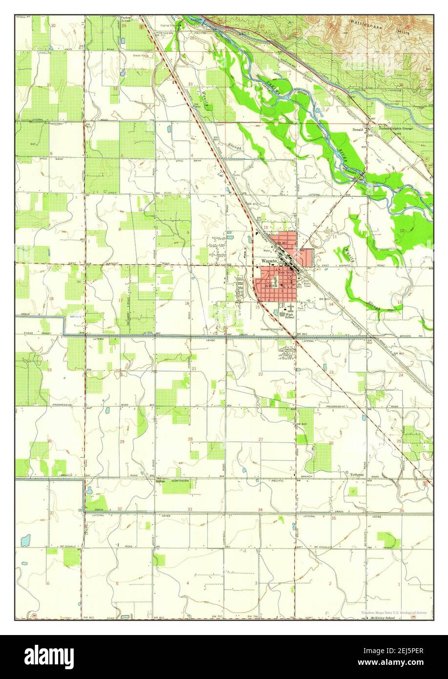 Wapato, Washington, map 1958, 1:24000, United States of America by ...