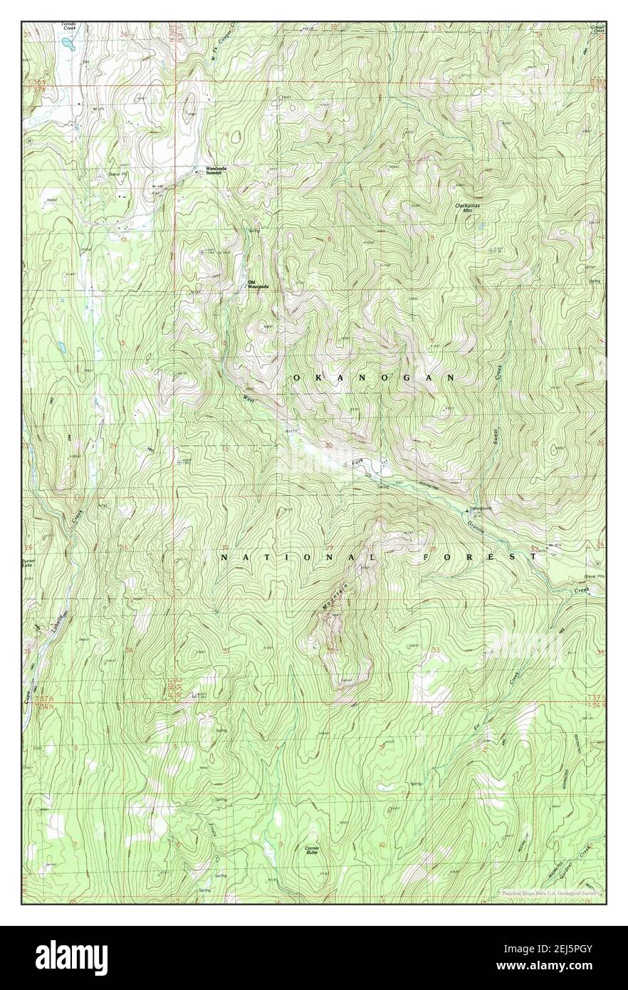 Map of wauconda washington hi-res stock photography and images - Alamy