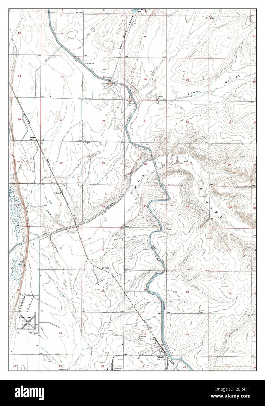 Wheeler, Washington, map 1956, 1:24000, United States of America by ...