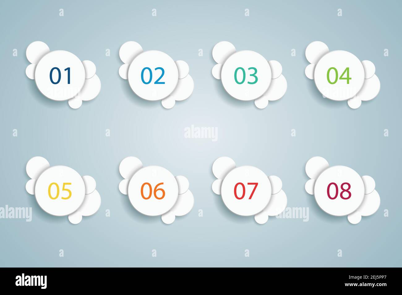 Numbered Bullet Point Bubble Infographics 1 Stock Vector Image & Art ...